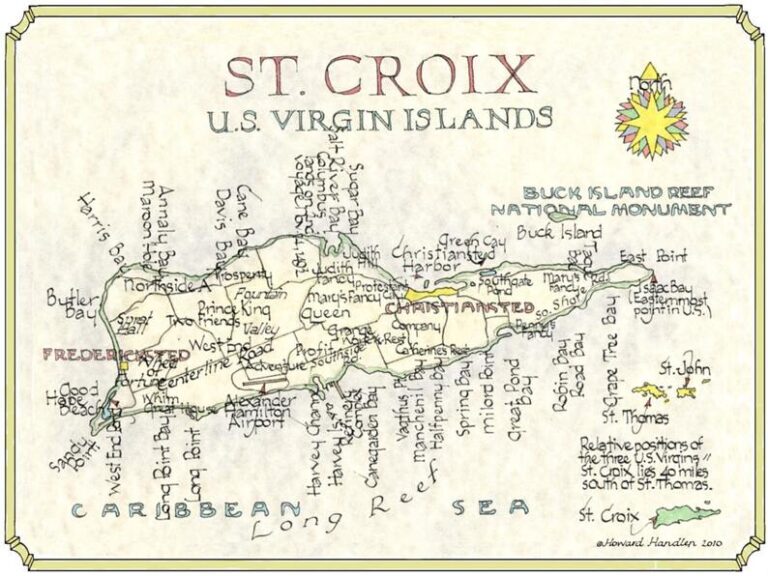 2025 St Croix Map USVI -- Trip Planner, Road Maps, Guides.