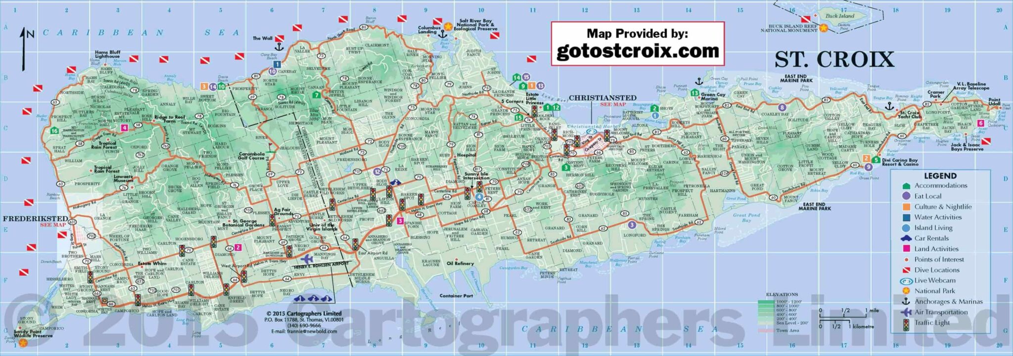 St. Croix Map (USVI) – Printable PDF, Road Map & Beaches (2026)